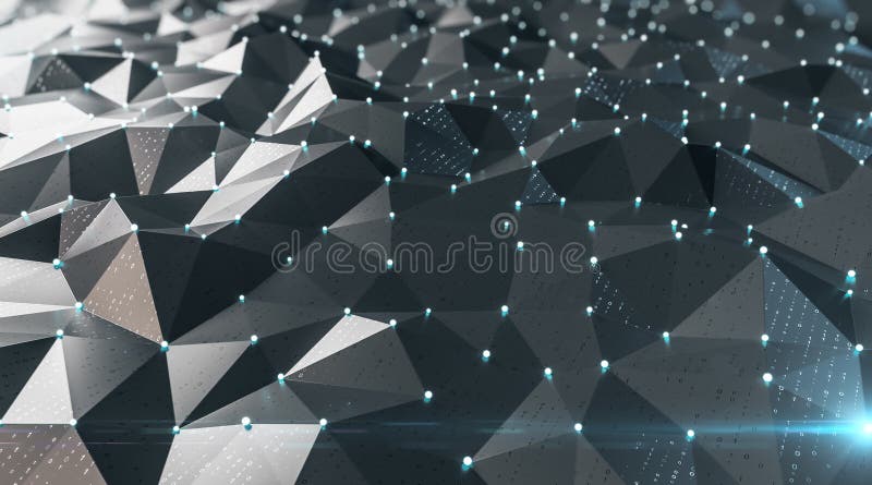 Abstract Gray Crystal Background with Mosaic Stock Illustration ...