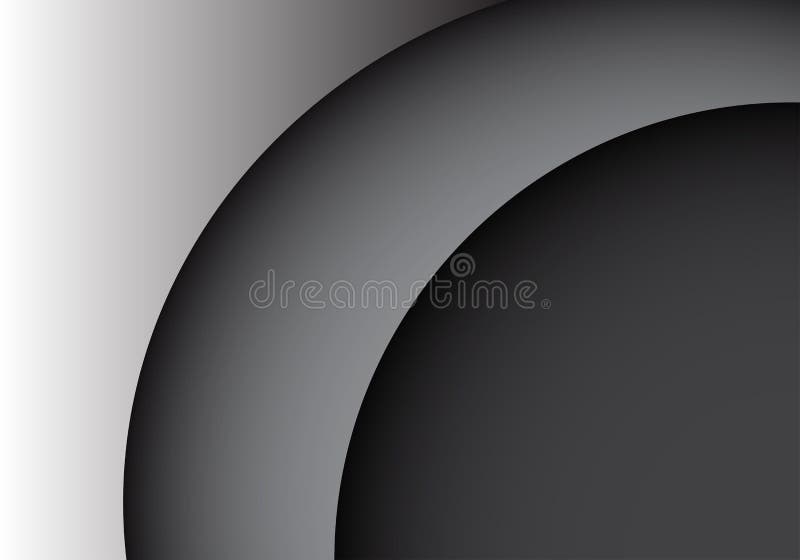 Abstract Gray Curve Shape Design Modern Luxury Background Vector Stock ...