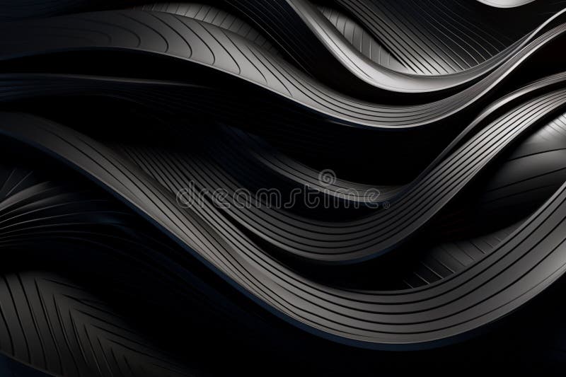 Abstract Gray Digital Background with Waves Stock Illustration ...