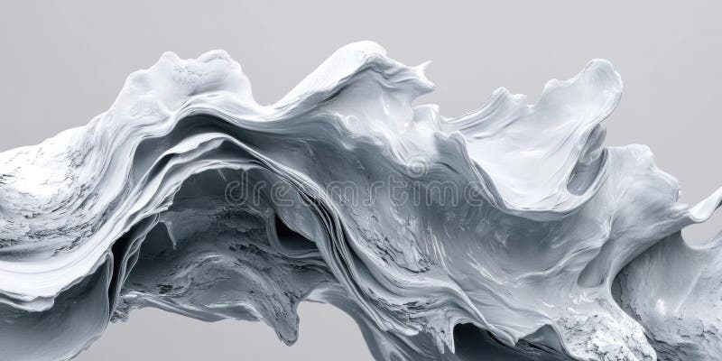 Abstract Gray Fluid Form stock illustration. Illustration of wave ...