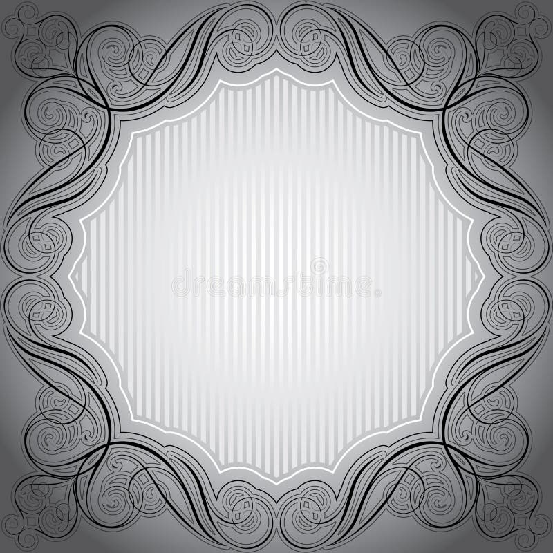 Abstract gray frame stock vector. Illustration of graphic - 54733100