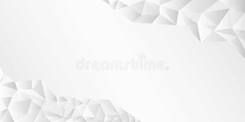 Abstract Gray Geometric Shape Design Elements on White Background ...