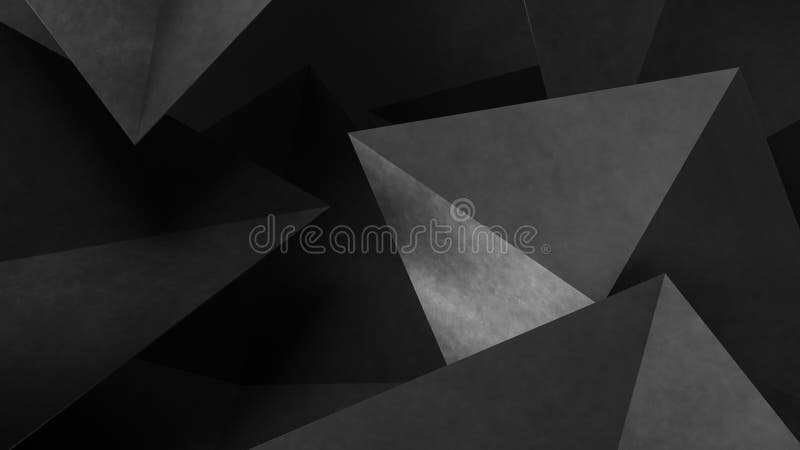 Abstract Gray Geometric Shapes of Triangles. Concrete Background Stock ...
