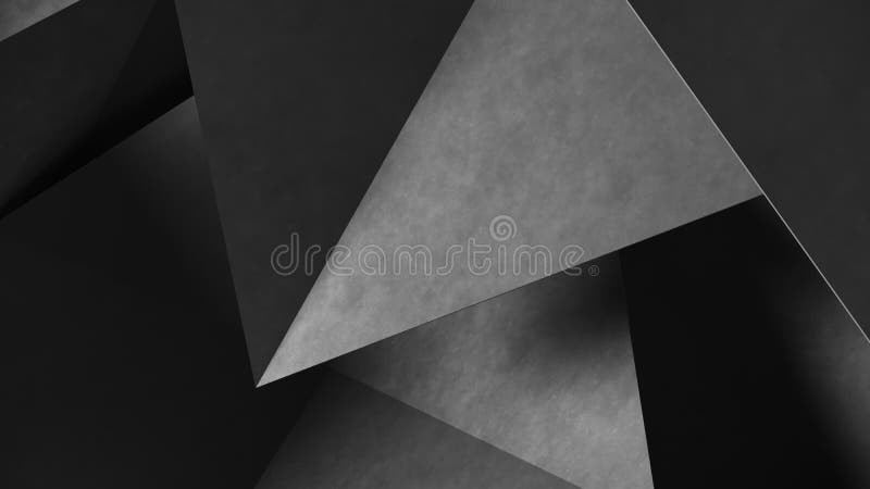 Abstract Gray Geometric Shapes of Triangles. Concrete Background Stock ...