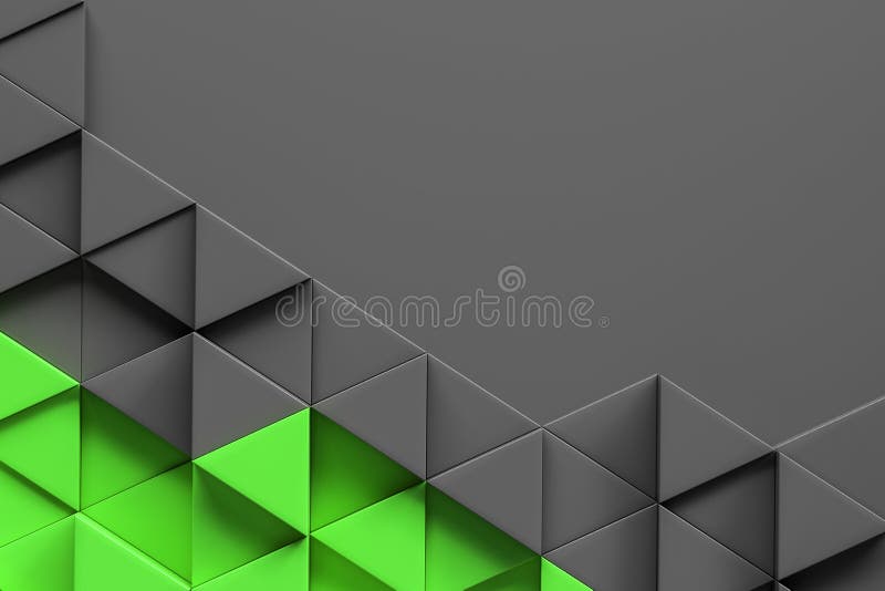 Abstract Grey Green Triangle Pattern Background Stock Illustration ...