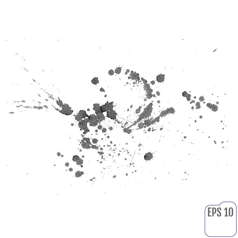 Abstract Gray Ink Spot Background. Vector Illustration Stock Vector ...