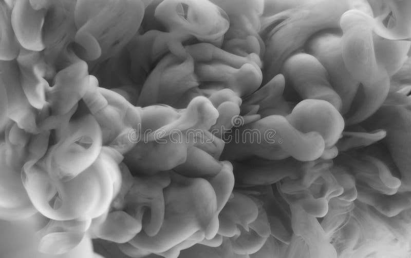 Abstract Gray Ink in Water Background Stock Illustration - Illustration ...