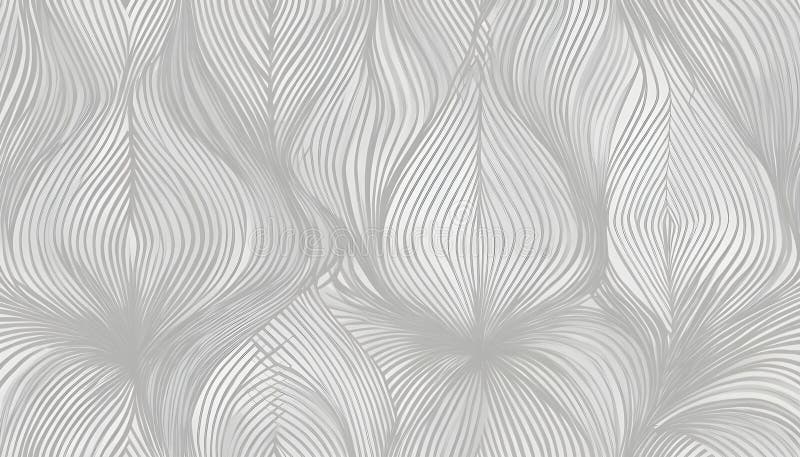 Abstract Gray Line Motifs Arranged in a Continuous Pattern Against a ...
