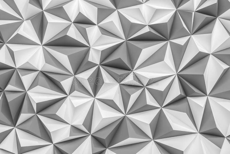 Abstract Gray Low Poly Background with Copy Space 3d Render Stock Image ...