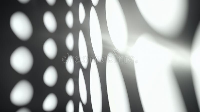 Abstract Gray Scale Organic Oval Pattern with Bright Light Gradient ...