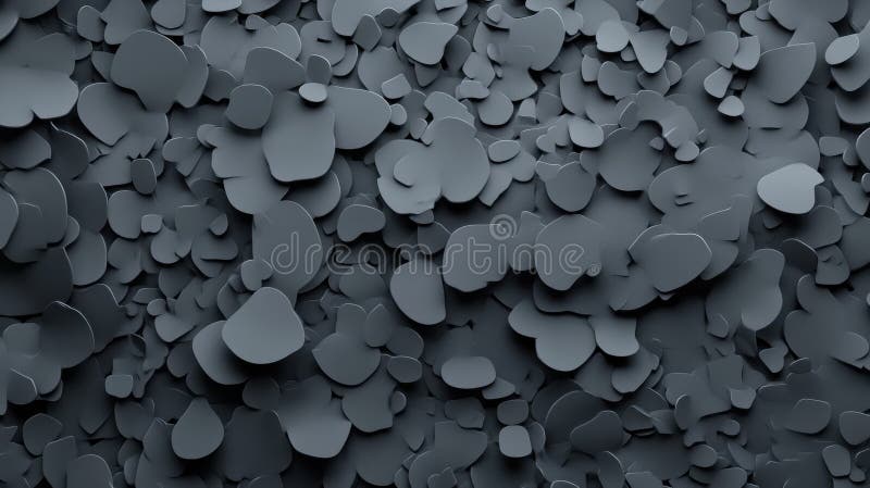 Abstract Gray Shapes Create a Textured, Layered Pattern, AI Stock Photo ...