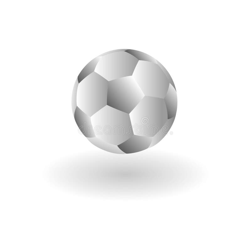 Abstract gray soccer ball. stock vector. Illustration of design - 55726272