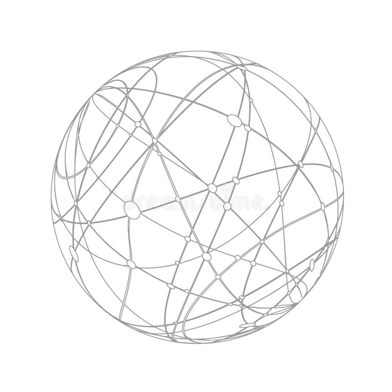 Abstract gray sphere stock vector. Illustration of spring - 50417669