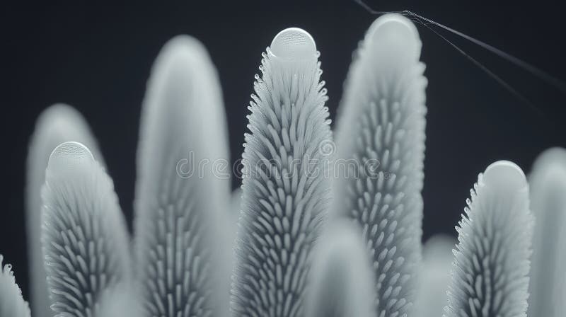 Abstract Gray Spiky Texture Detailed Macro 3D Render Art Grey Image ...