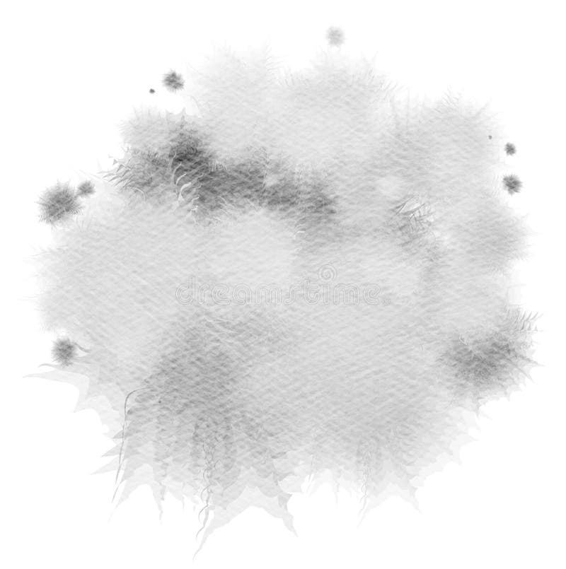 Abstract Gray Splash Watercolor. Stock Illustration - Illustration of ...