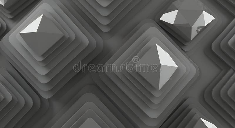 Abstract Gray Square Pyramid Pattern Background for Modern Design ...