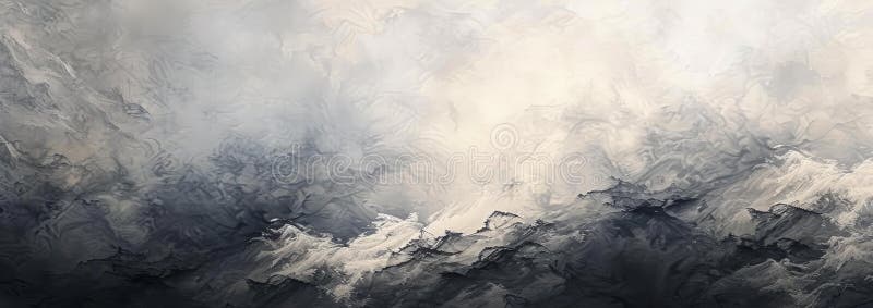 Abstract Gray Terrain, Dark Mountainscape, Modern Art Background Stock ...