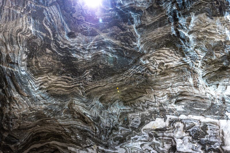 Abstract Gray Texture of Natural, Raw Salt in an Underground Salt Mine ...
