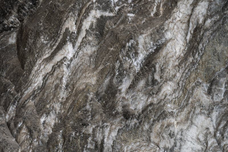 Abstract Gray Texture in a Salt Mine Stock Photo - Image of wall ...