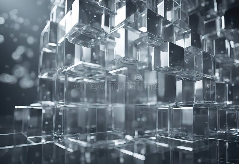 Abstract Gray Transparent Cube Background Stock IllustrationBackgrounds ...