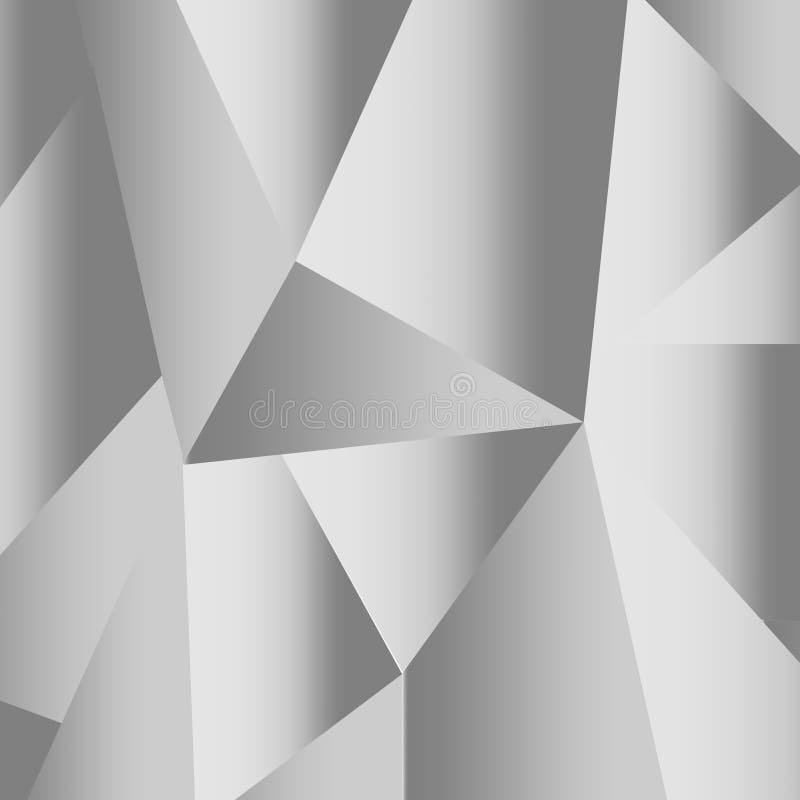 Abstract Gray Triangles Background in Different Sizes Stock Vector ...