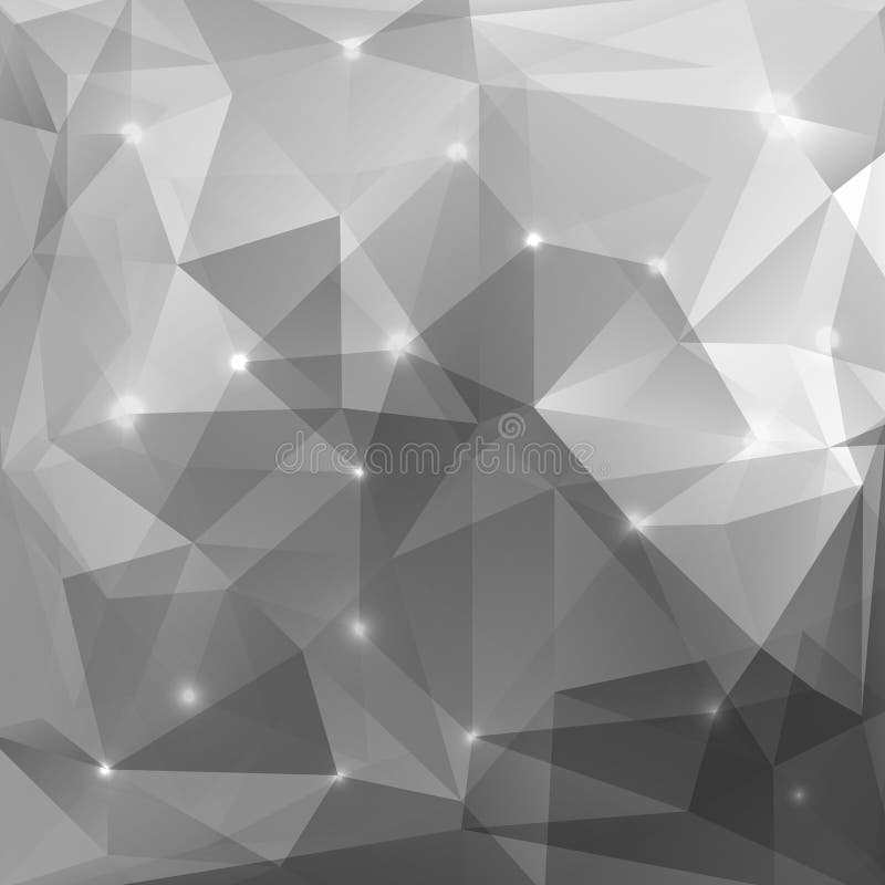 Abstract Gray Triangles Background Stock Vector - Illustration of light ...