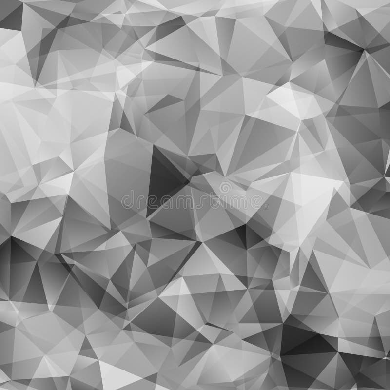 Abstract Gray Triangles Background Stock Vector - Illustration of light ...