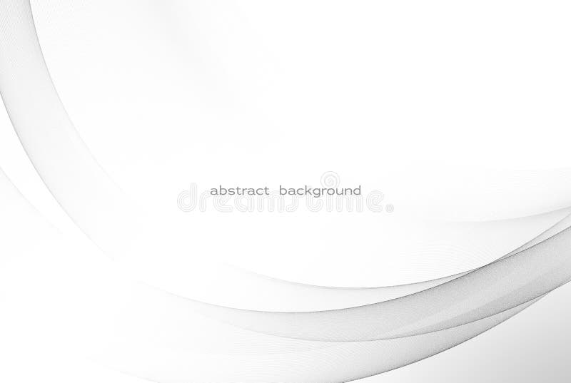 Abstract Gray Vector Transparent Wave, Light Wave for Design Brochure ...