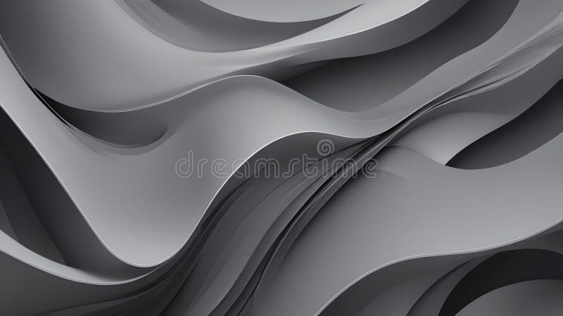 Abstract Gray Wave Background Design Stock Illustration - Illustration ...
