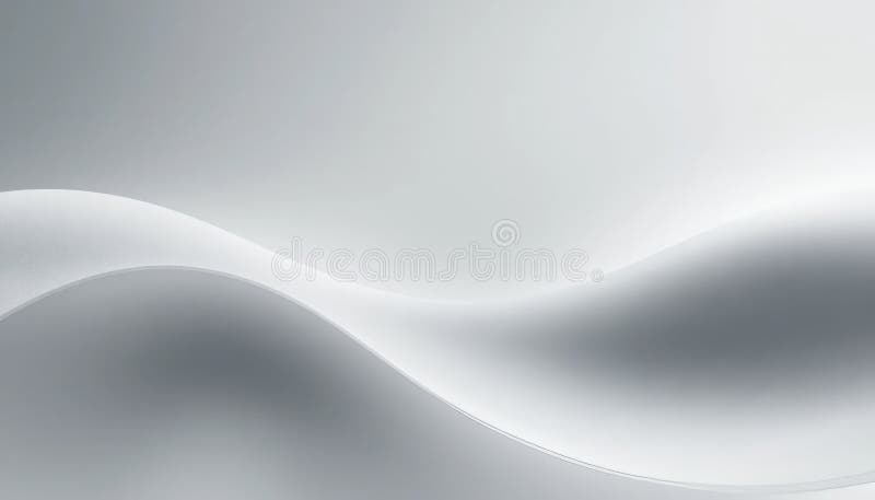 Abstract Gray Wave Background: Elegant Silver Curves and Smooth ...
