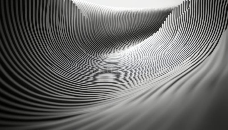 Abstract Gray Wave Background with Organic Lines and Smooth Forms, Gray ...
