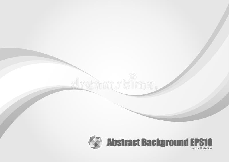 Abstract Gray Wave Modern Stream Background. Stock Vector ...