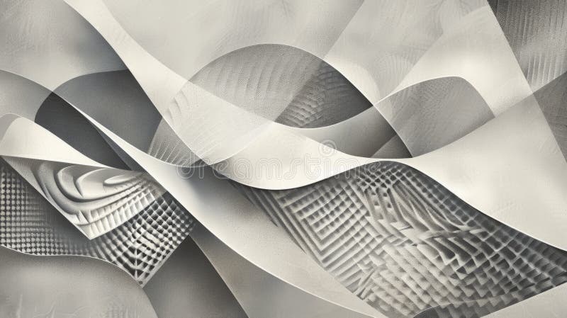 Abstract Gray Wave Pattern Design Stock Illustration - Illustration of ...