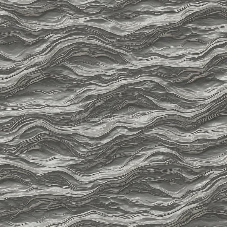 Abstract Gray Wave Pattern Seamless Texture Stock Illustration ...