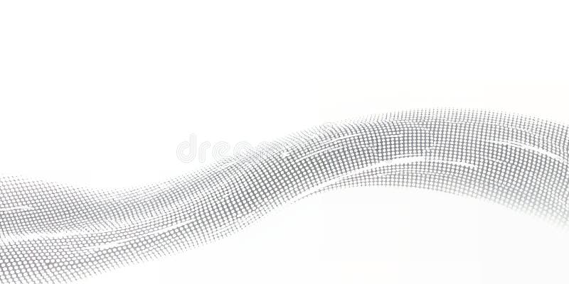 Abstract Gray Wave Pattern on White Background Stock Illustration ...