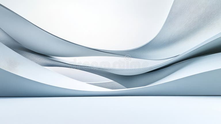 Abstract Gray Waves Architectural Design Stock Illustration ...