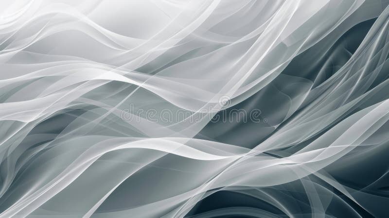 Abstract Gray Waves Background Stock Illustration - Illustration of ...