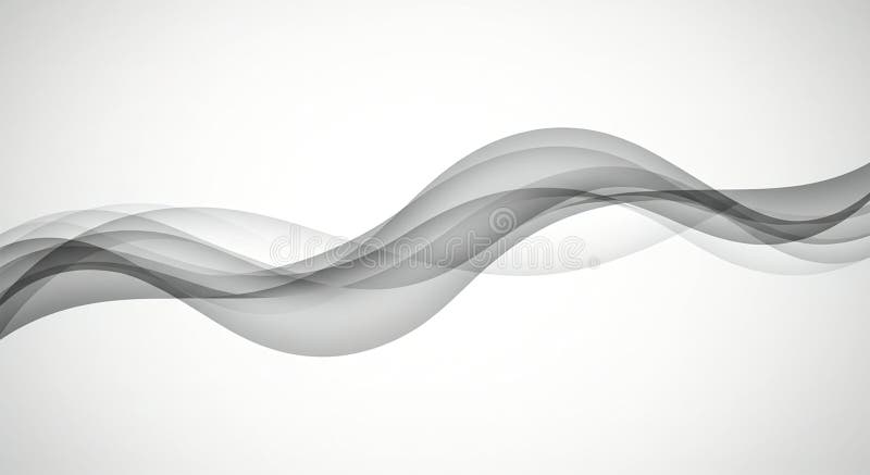 Abstract Gray Waves - Data Stream Concept. Gray White Presentation ...