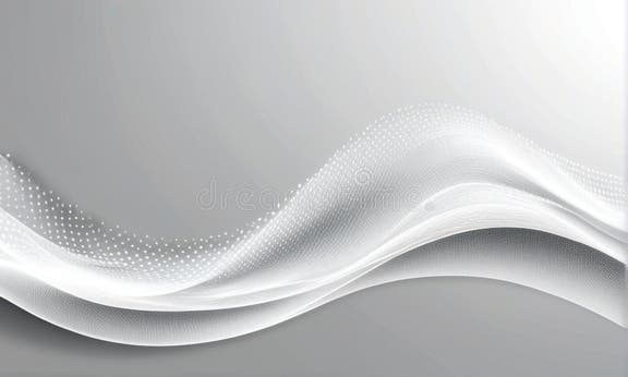 Abstract Gray and White Flowing Wave Background with Subtle Sparkle ...