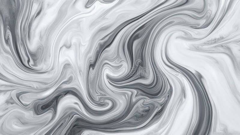 Abstract Gray, White Marble Texture Design. Swirls, Flowing Patterns Create Dynamic Visual ...