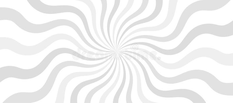 Abstract Gray White Sun Rays, Vintage Swirl Pattern Background, Retro ...