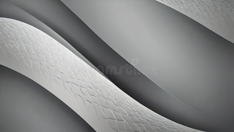 Abstract Gray and White Wave Pattern Background Stock Illustration ...