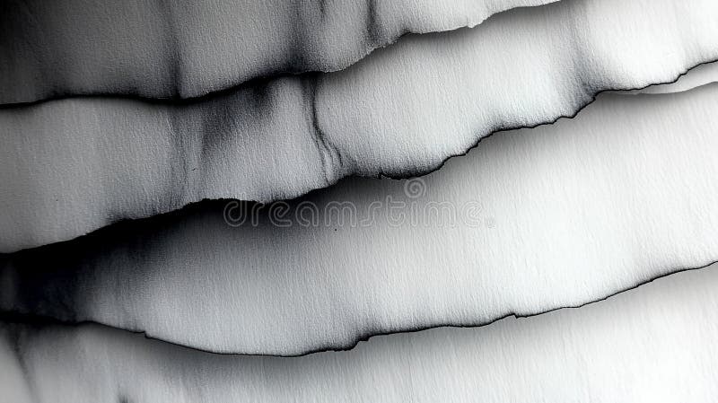 Abstract Gray and White Wave Patterns Reflecting Texture and Depth in a ...