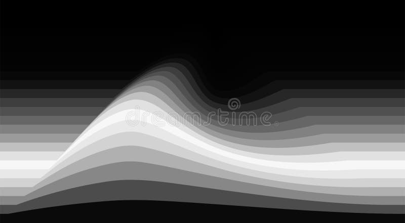 Grayscale wave background stock vector. Illustration of flowing - 26218918