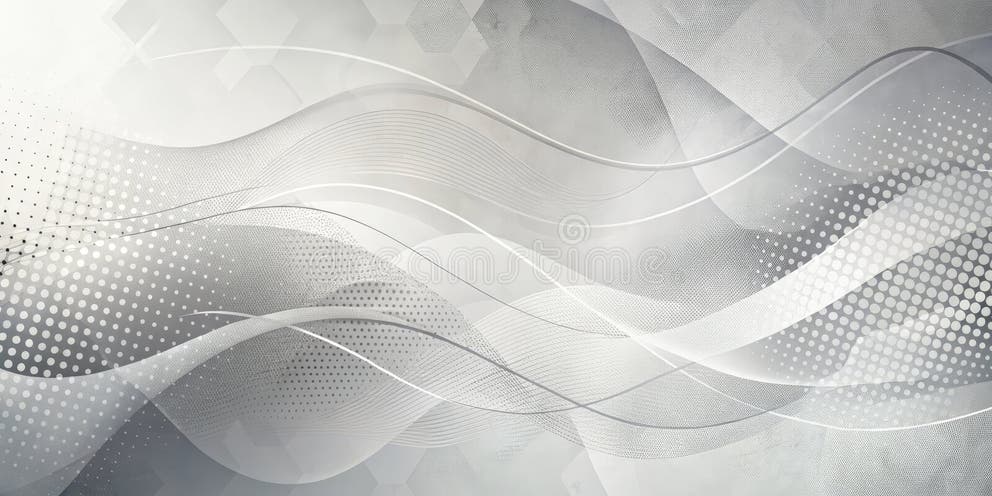 Abstract Grayscale Design with Flowing Waves and Textured Patterns ...