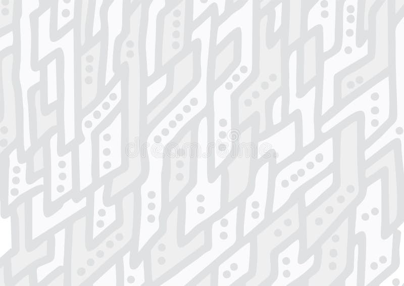 Abstract Grayscale Doodle Tech Pattern Background Template. Stock ...