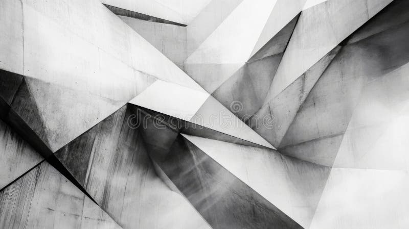 Abstract Grayscale Geometric Shapes Texture Background Stock ...