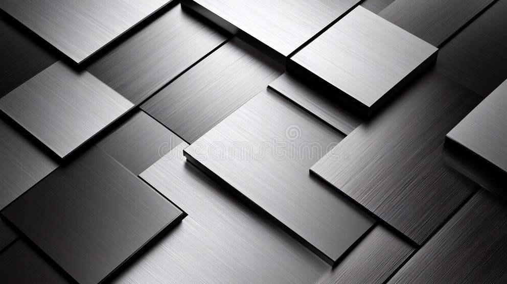 Abstract Grayscale Geometric Texture Background Interlocking Shapes ...