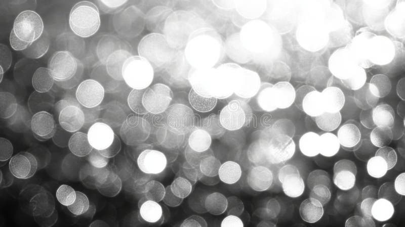 Abstract Grayscale Image of Blurred Circular Lights Stock Illustration ...