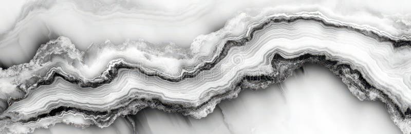 Abstract Grayscale Wave Pattern with Organic Texture Stock Illustration ...